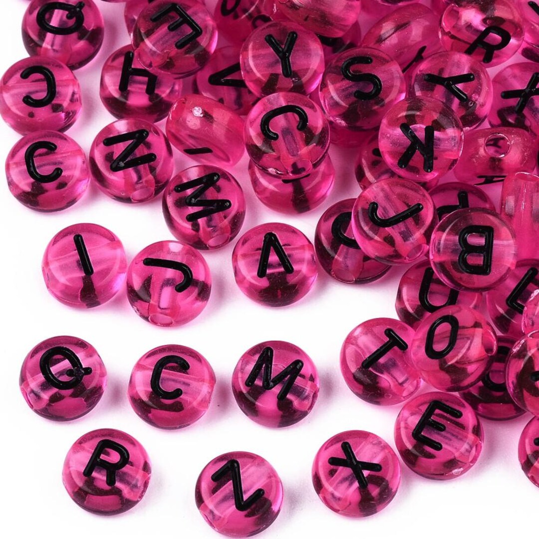 Letter Beads Alphabet Beads Assorted Beads Acrylic Beads Acrylic Letter ...