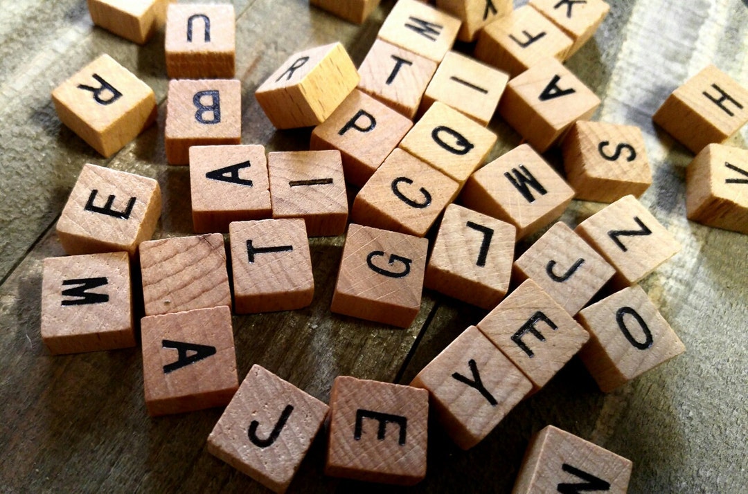 Wooden Letter Tiles Wooden Tiles Alphabet Tiles Wood Letter Tiles ...