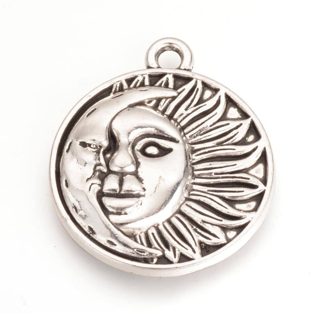Sun Charms Sunshine Charm Silver Sun Charms Celestial Charms Sunshine ...