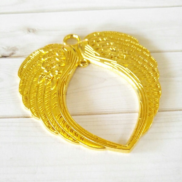 Gold Angel Wing - Etsy