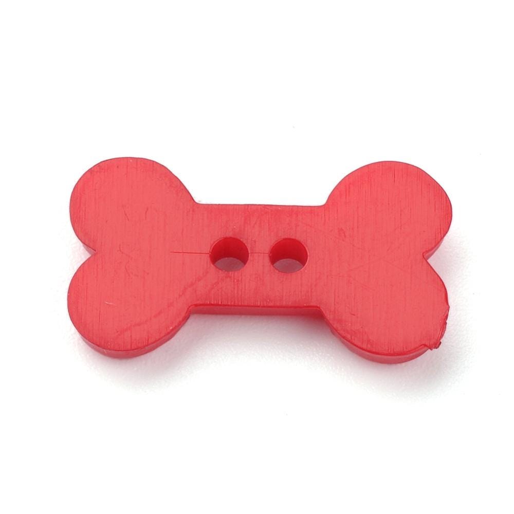 Dog Bone Buttons Set Assorted Colors Mixed Buttons Dog Themed Supplies ...