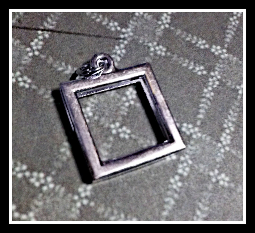 Picture Frame Pendant Photo Frame Pendant Frame Charm Open Frame Charm ...