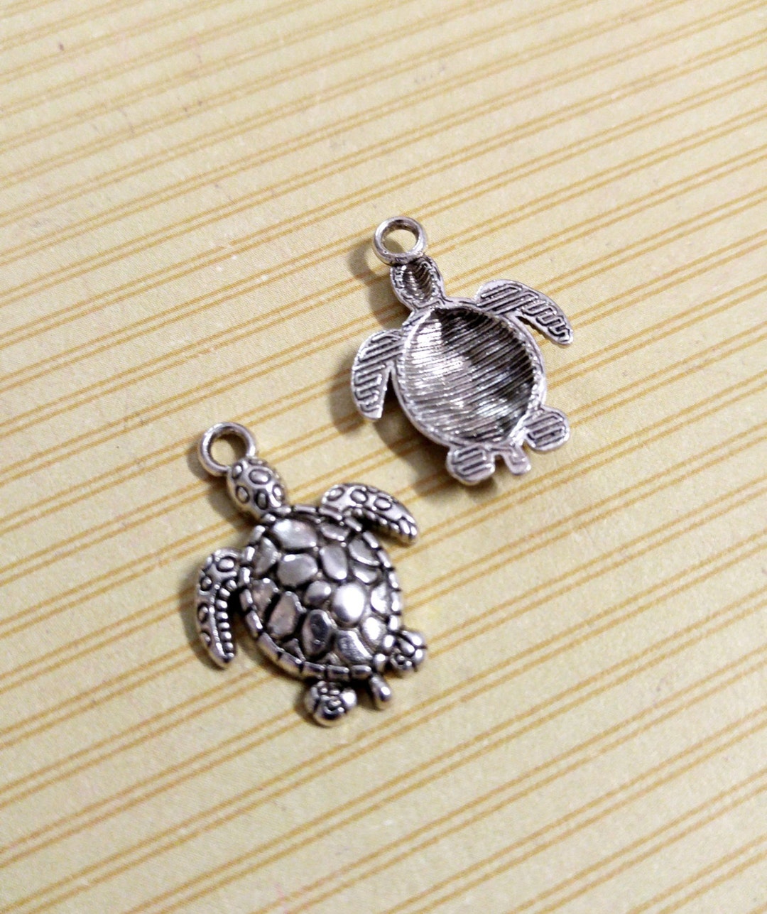 Turtle Charms Silver Sea Turtle Charms Silver Turtle Charms Ocean ...