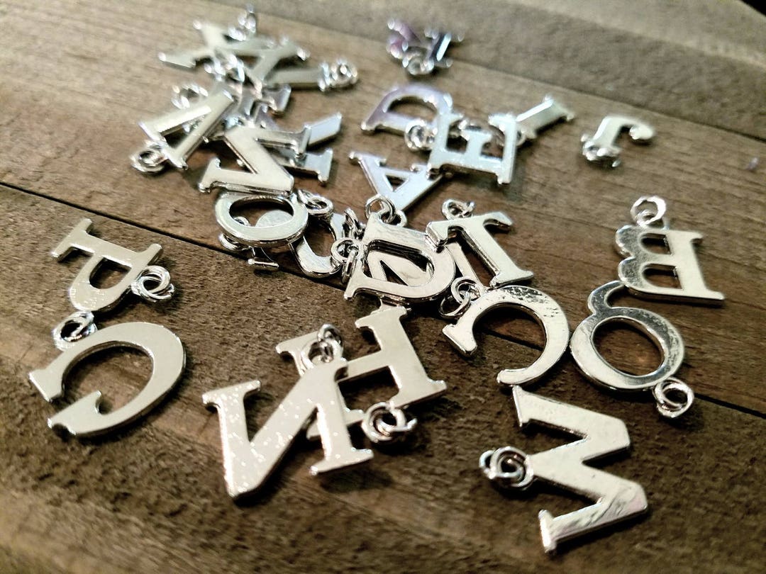 Alphabet Charms Letter Charms Letter Pendants FULL ALPHABET Pendants ...