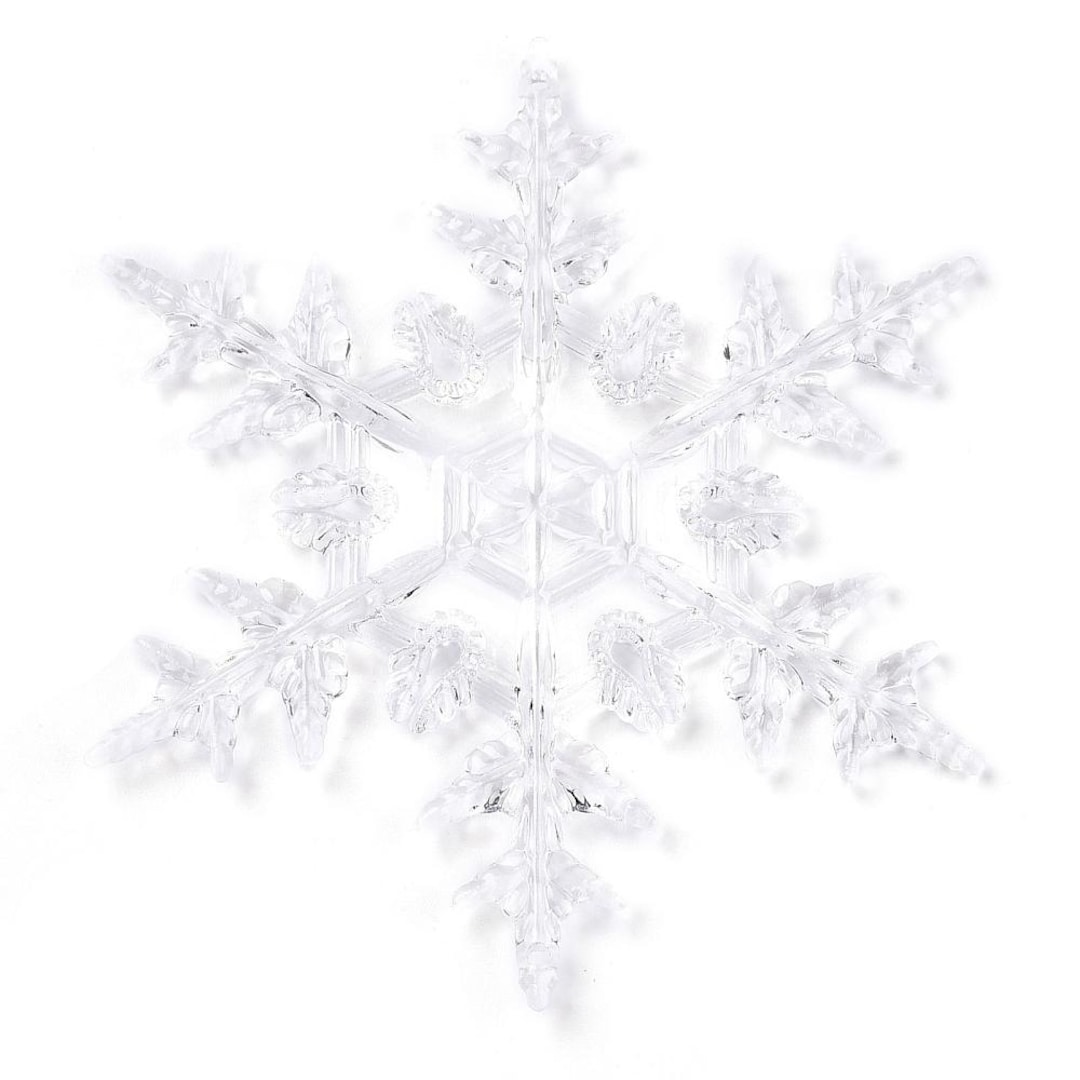 Large Snowflake Pendant Ornament Clear Acrylic Ornament Making ...