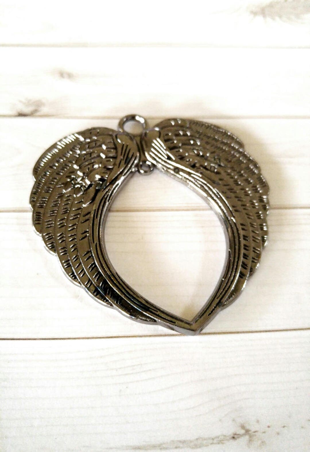 Large Angel Wing Pendant Wing Pendant-74mm Large Ornate Focal Pendant ...