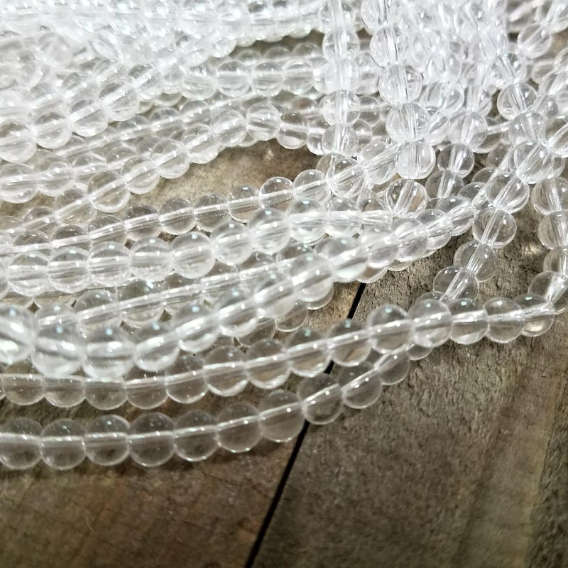Clear Glass Beads - Etsy