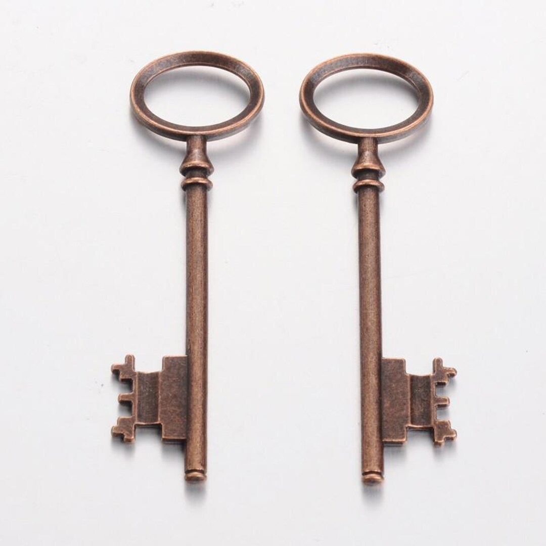 Big Keys-skeleton Keys-wedding Keys-antiqued Copper-80mm-bulk Skeleton ...