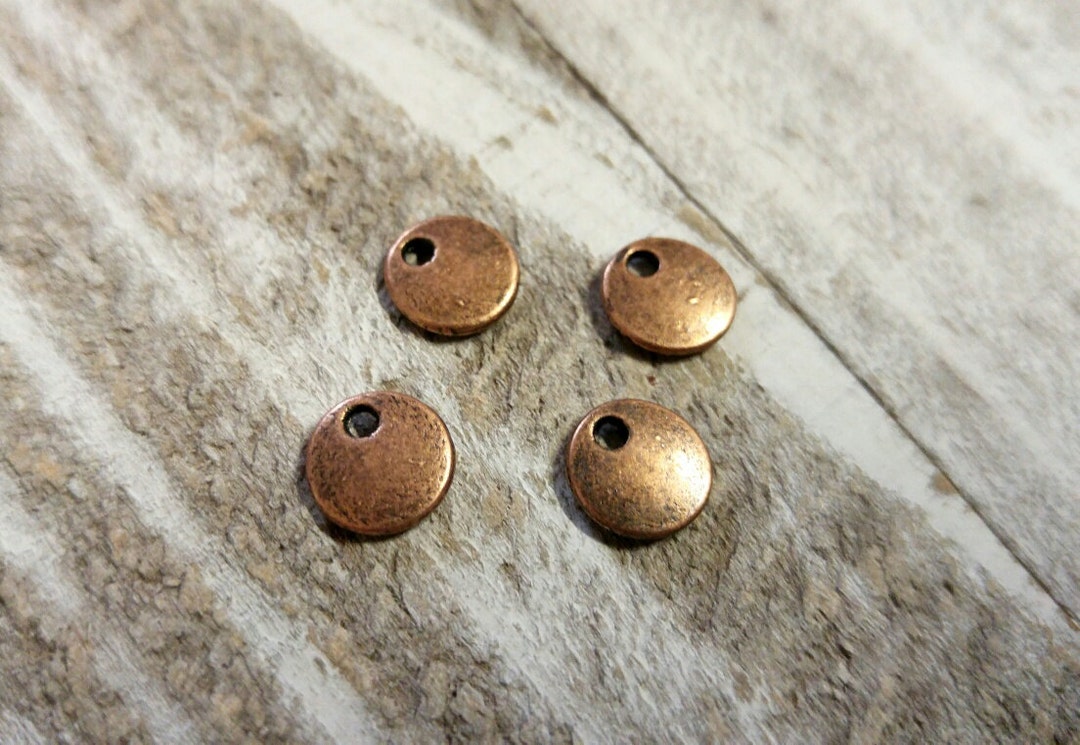 Metal Stamping Blanks Antiqued Copper Blank Charms Pendants Metal ...