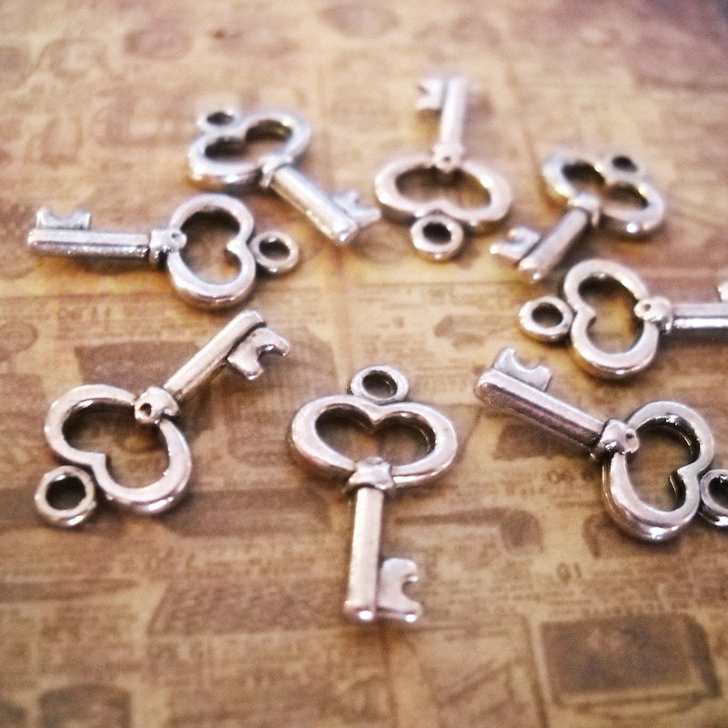 Antique Key Charm - Etsy