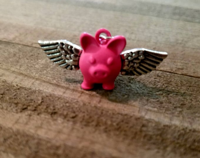 Pig Charm Flying Pig Charm Pig With Wings When Pigs Fly Animal Charm ...