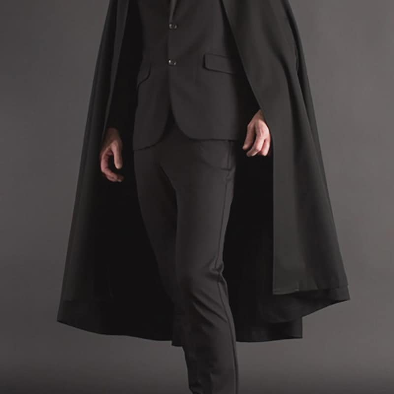 High Collar Black Cloak - Etsy