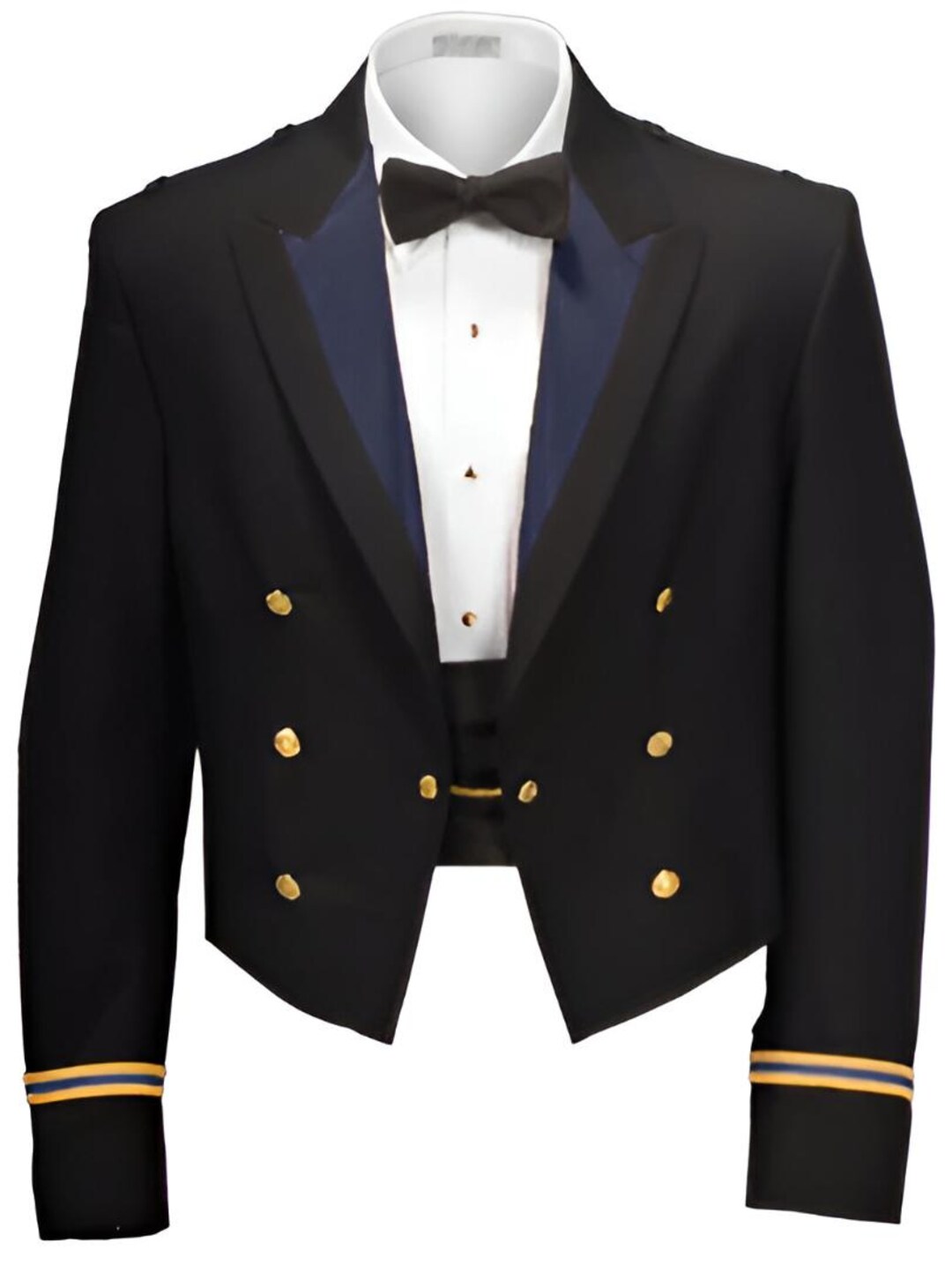 US Army Mess Blue Jacket: Embroidered Military Style, Silk Lined - Etsy