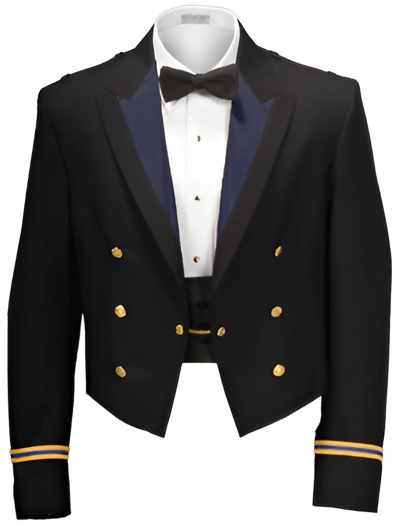 US Army Mess Blue Jacket: Embroidered Military Style, Silk Lined - Etsy
