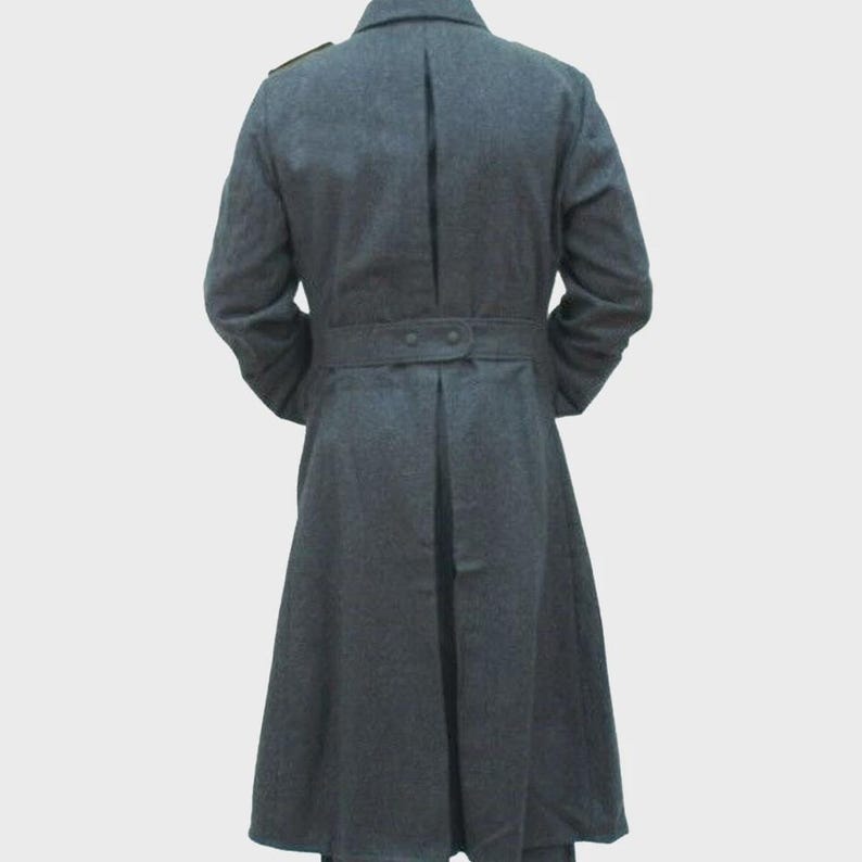 WW2 Military Overcoat Winter Greatcoat 1942 Blue Grey Wool Army Long ...