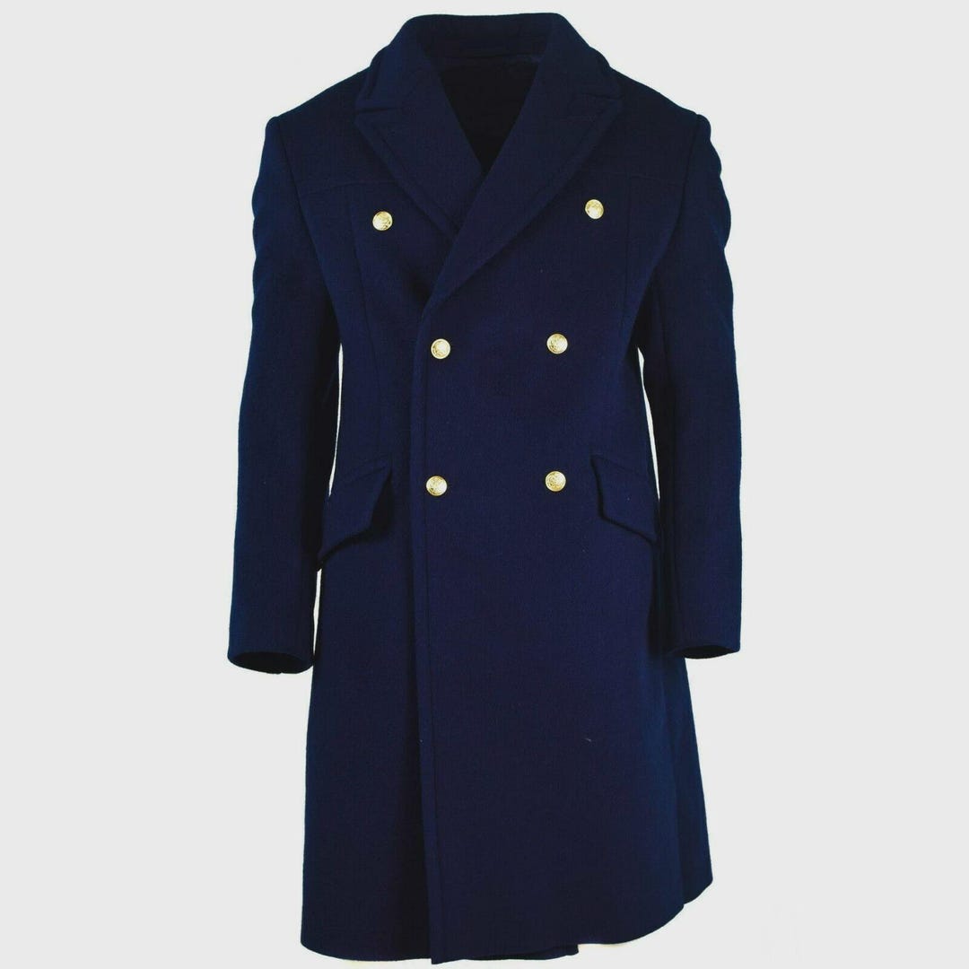 New Russian Wool Navy Blue Long Air Force Military Officer's Coat - Etsy