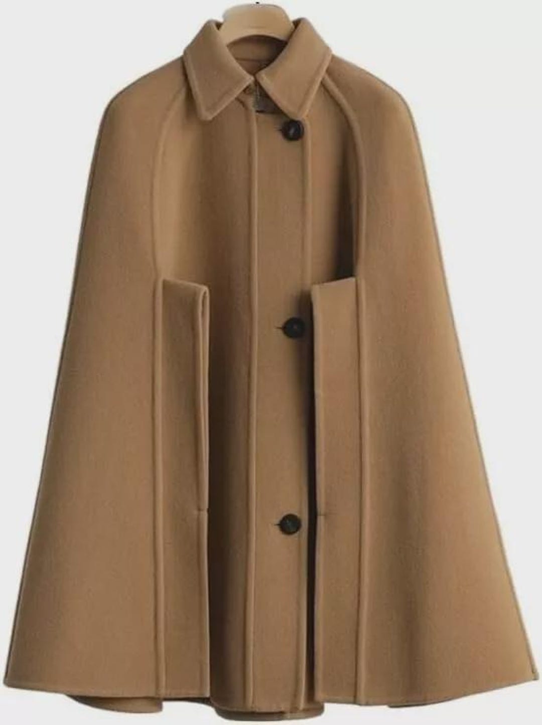 Ladies Cloak Cape Coat , Brown Wool Jacket , Custom Made Coat - Etsy
