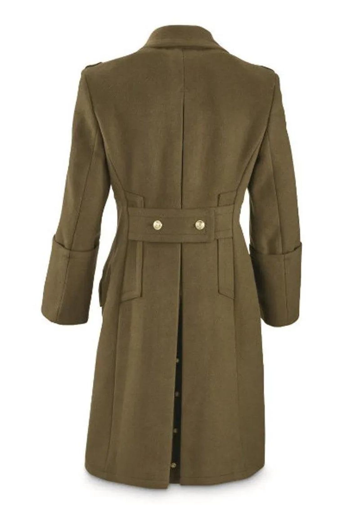 Men's 1970s Military Wool Overcoat: Double Breasted Trench Coat - Etsy