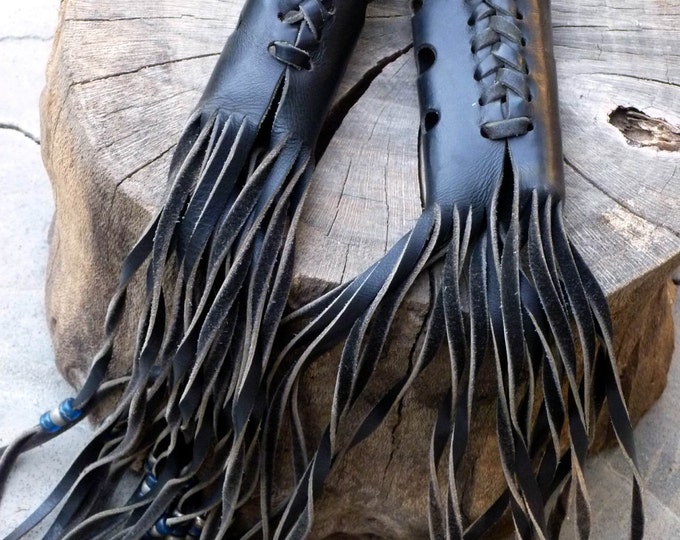 Harley, EASY Rider Motorcycle, Leather FRINGE Handlebar Grip Covers ...