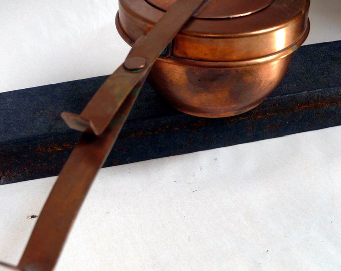 Antique Solid COPPER, Sterno or Candle Burner, Food Warmer - Etsy
