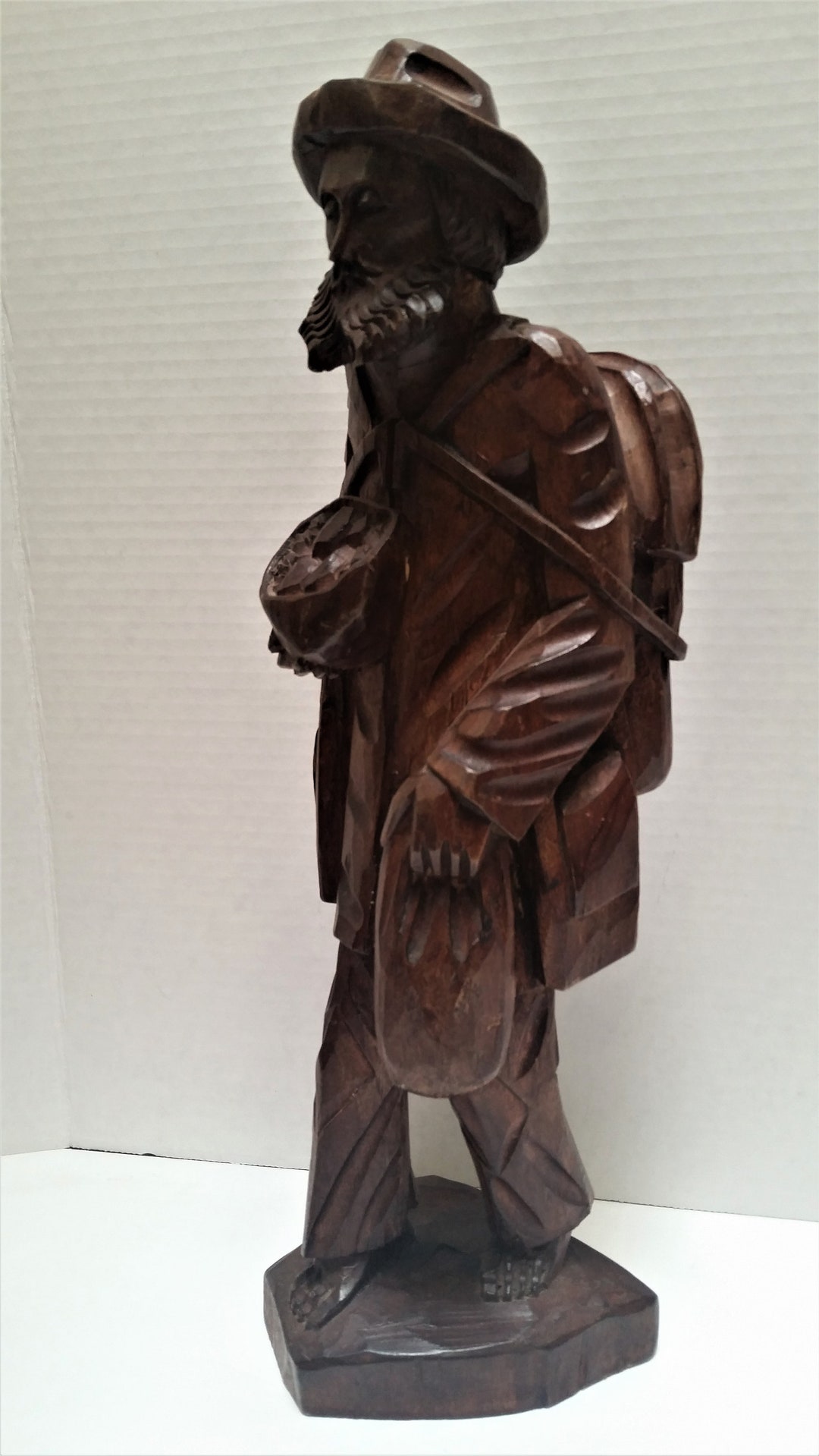 16" Tall Hand-carved Wooden Sculpture, Made in South America - Etsy