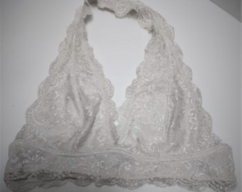 Lace Halter Neck Bra - Etsy