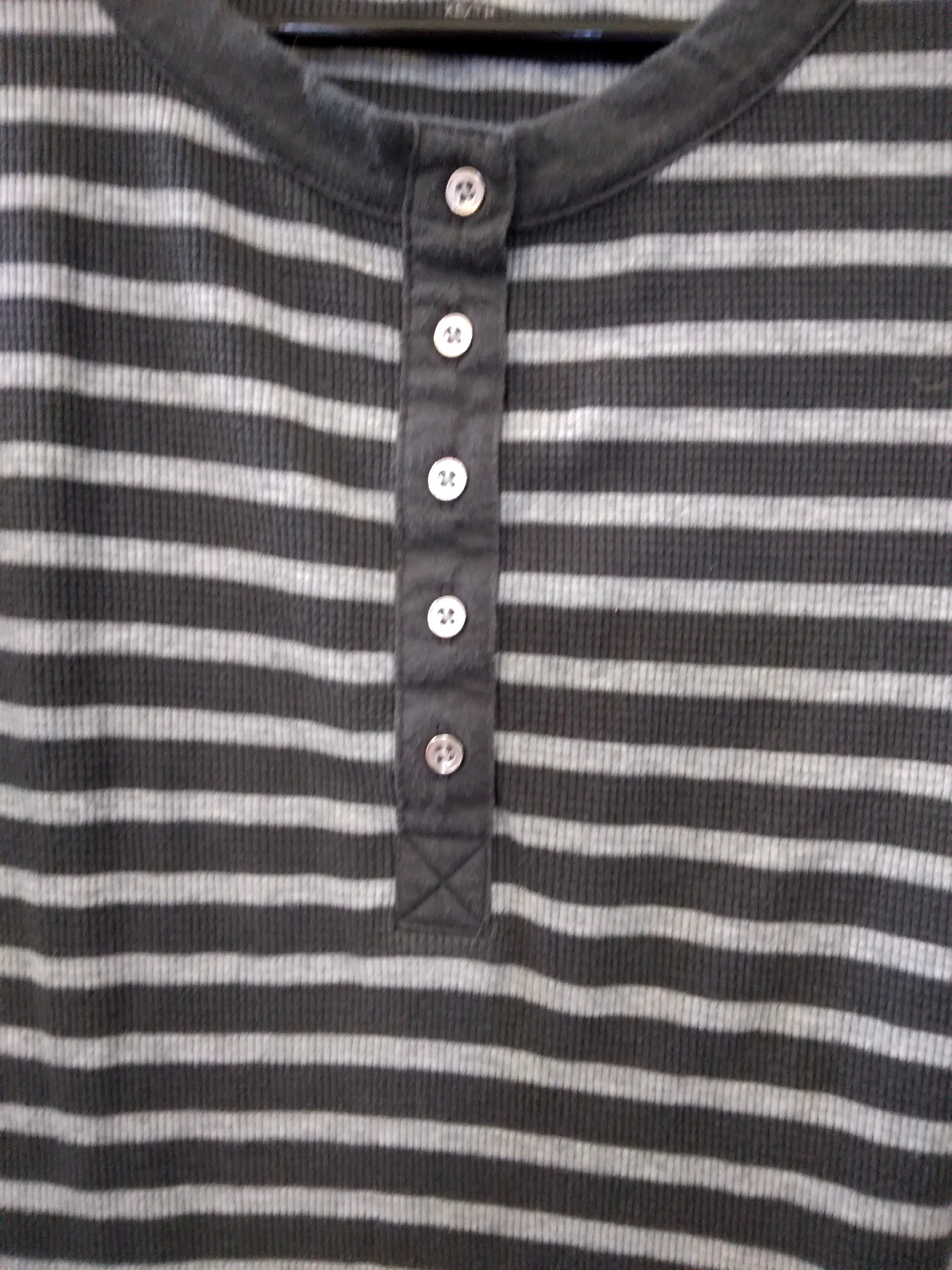 Gray Stripe Ribbed Pullover Jersey, Size Woman's XS, Long Sleeves - Etsy