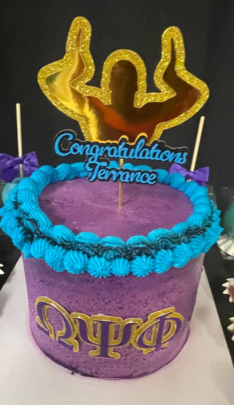 Omega Psi Phi Cake Topper,omega Psi Phi Fraternity,fraternity Topper ...
