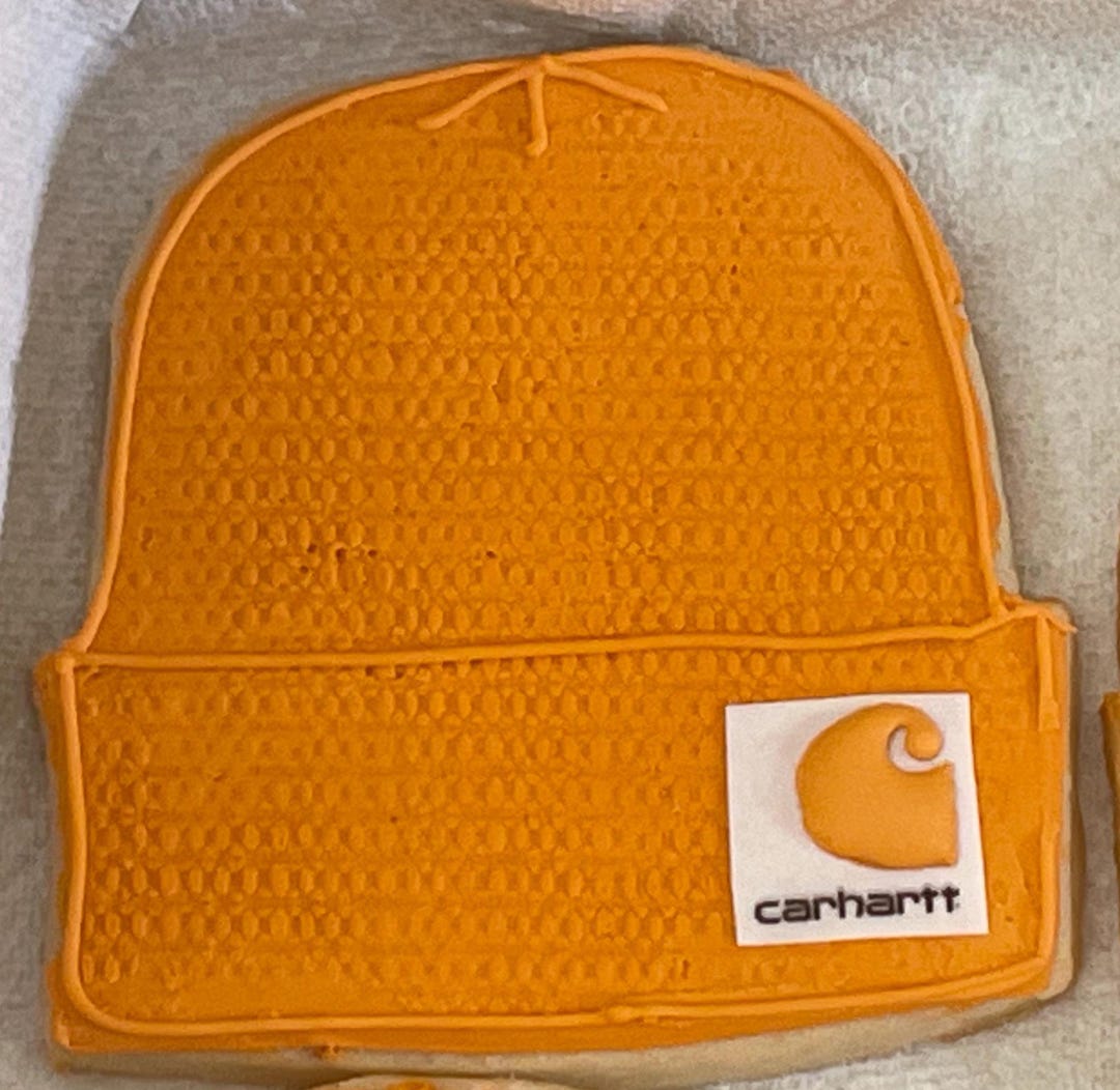 Carhartt, Toboggan Hat Cookies,carhartt Decorated Cookies,cookies,youth ...