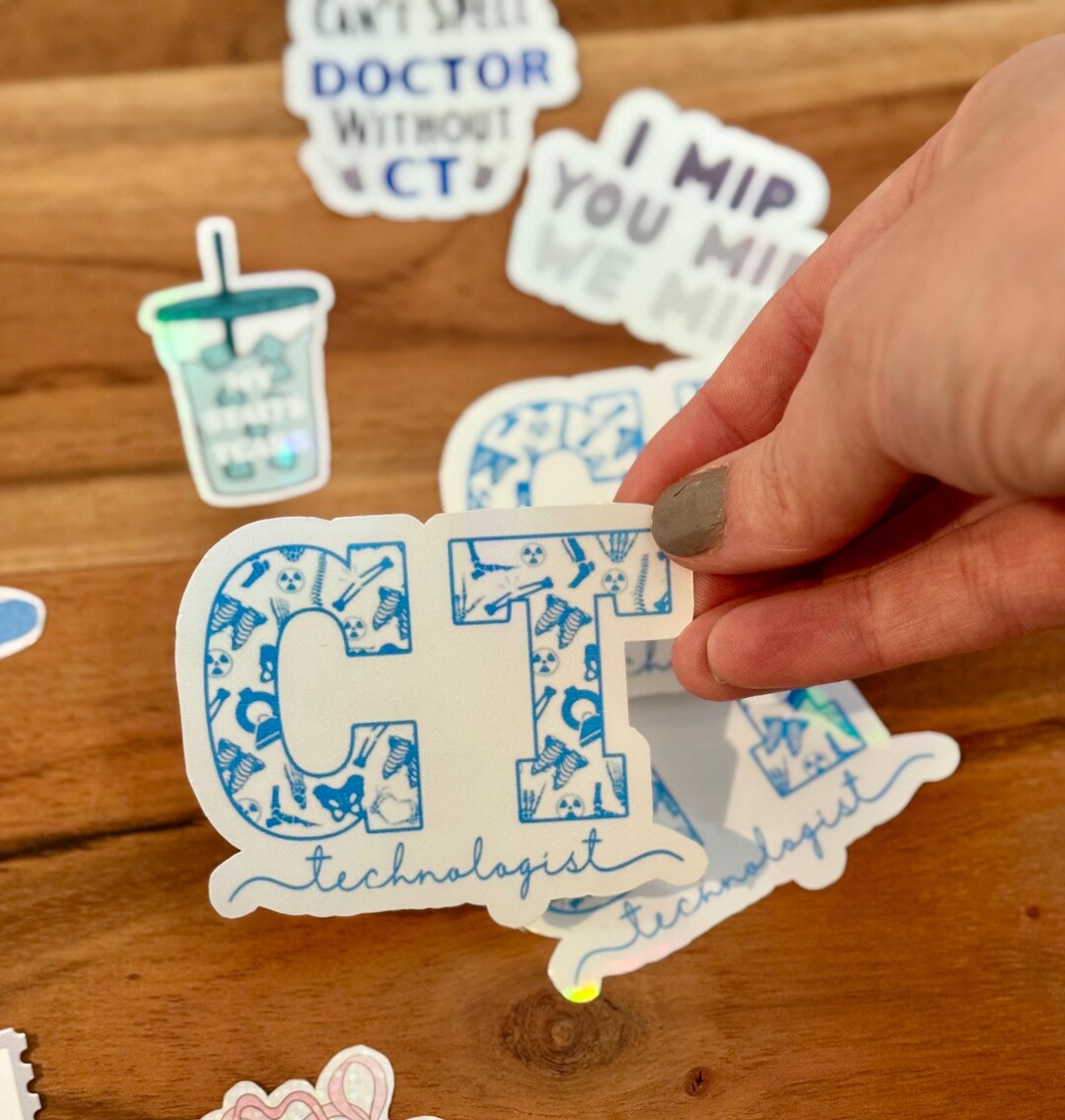 CT Technologist Gift Pack - Radiology Stickers - Medical Imaging Tech ...