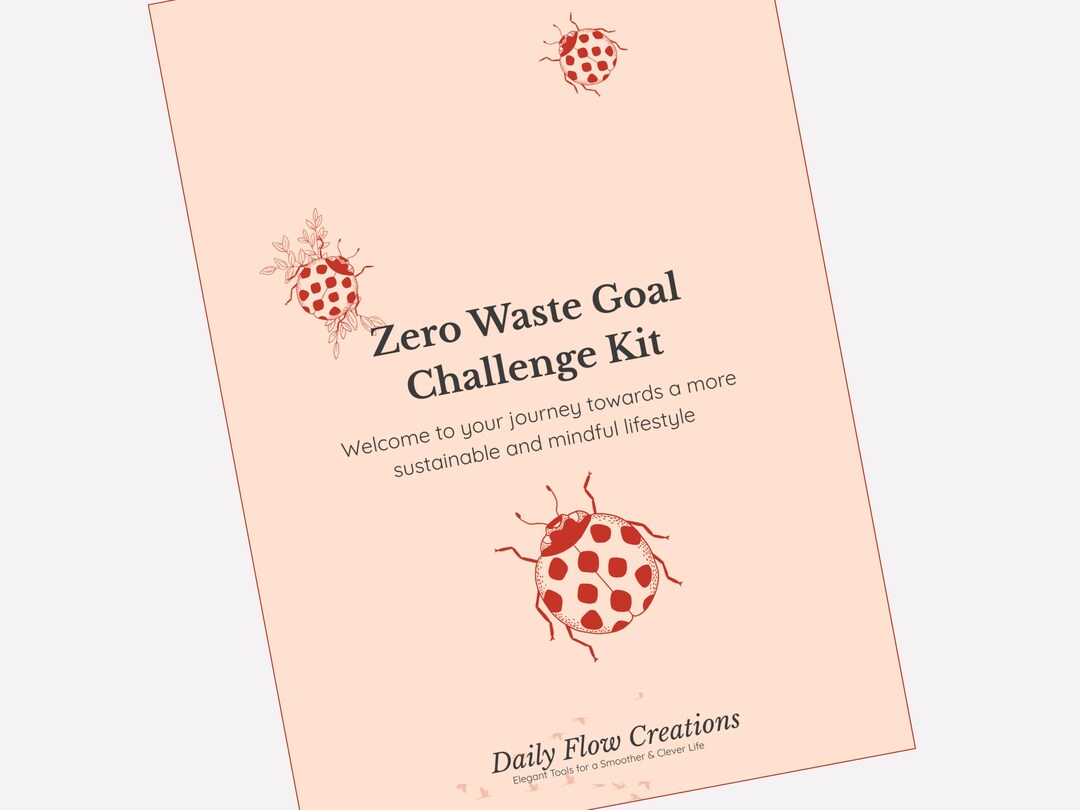 Anti-waste, Printable Zero-waste Program, PDF Planner and Tracking ...