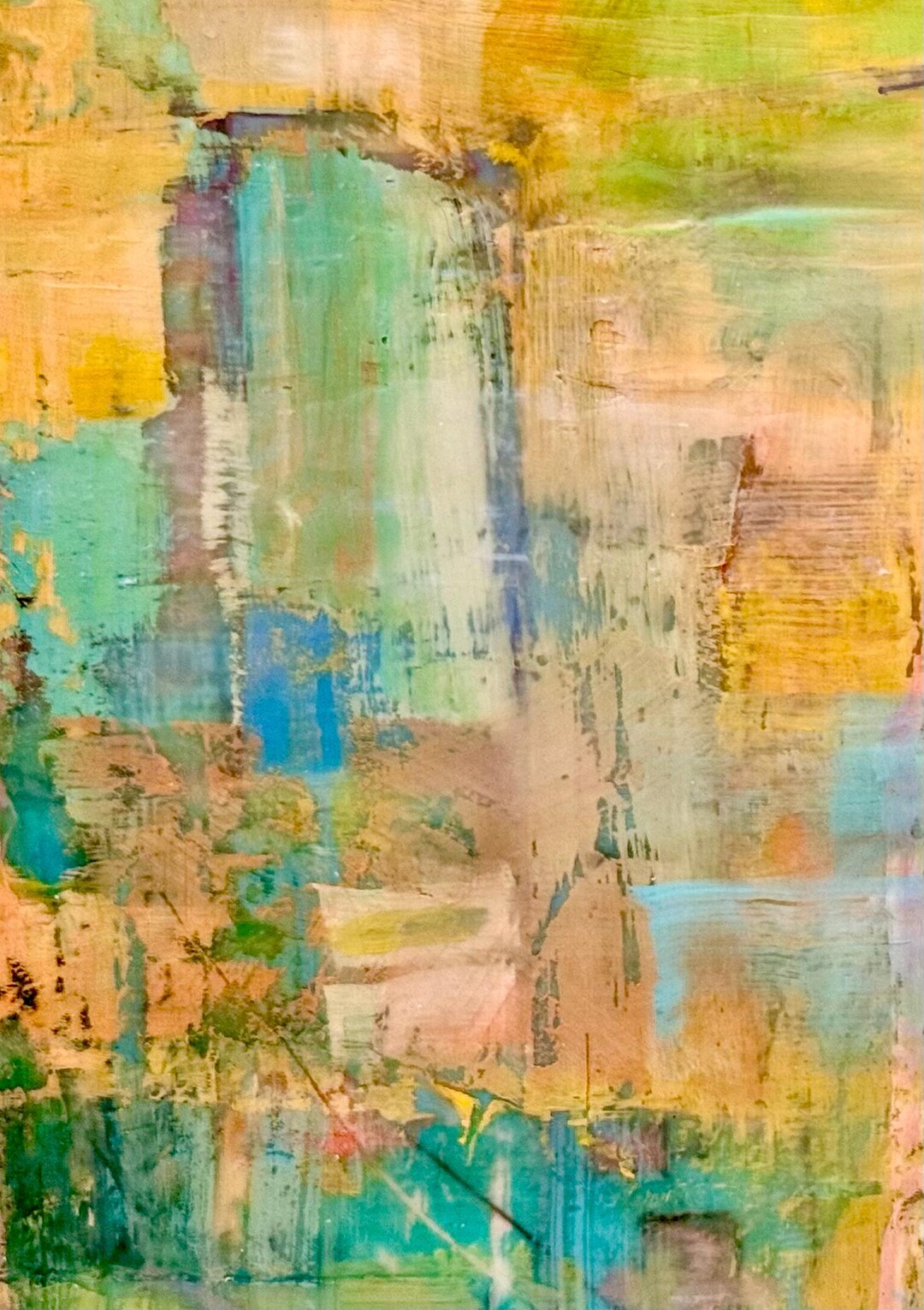 Abstract Giclée Print – Warm Colors Vertical Art, Archival Paper - Etsy