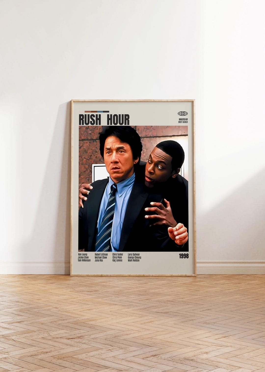 Rush Hour Movie Poster, Minimalist Retro Art Print - Etsy