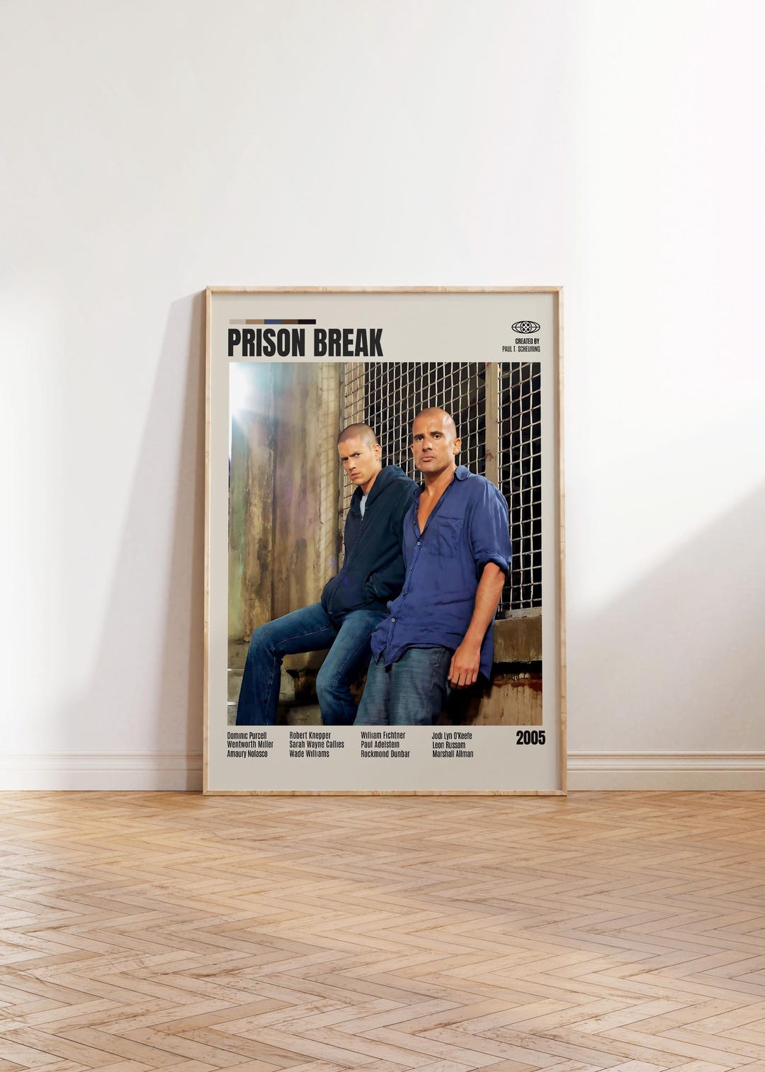Prison Break,paul T. Scheuring,minimalist Movie Poster, Retro Movie ...