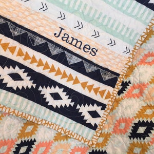 Aztec Crib Bedding, Arizona Baby Blanket, Southwest, Crib Quilt ...