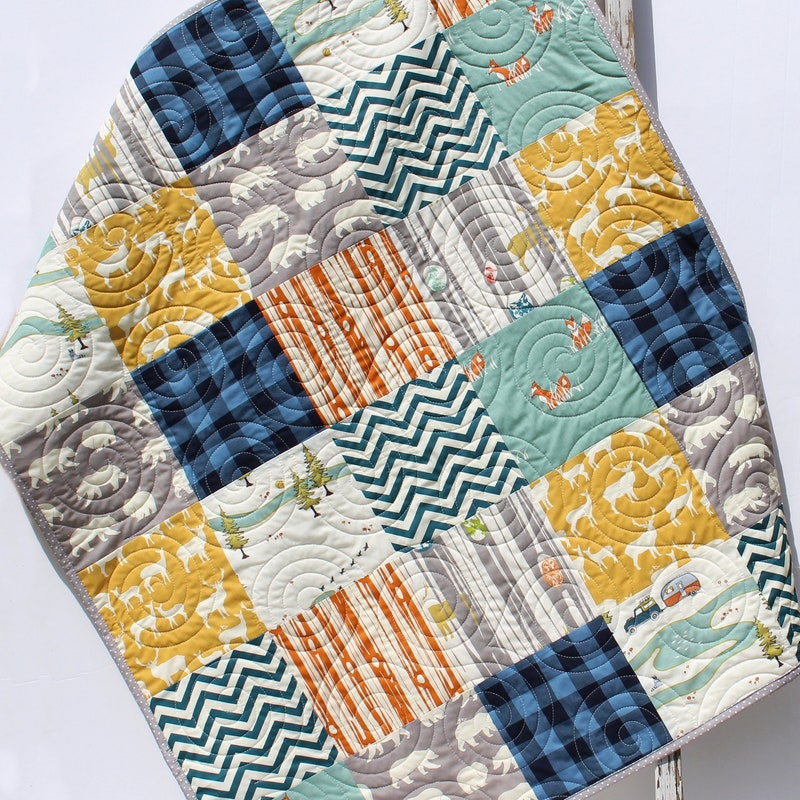 Modern Boy Quilt - Etsy