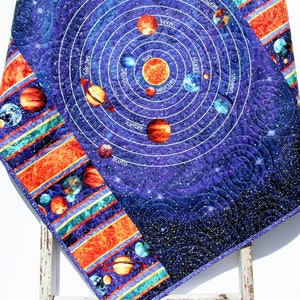 Space Nursery, Quilt, Planets Crib Bedding, Solar System Quilt, Science ...