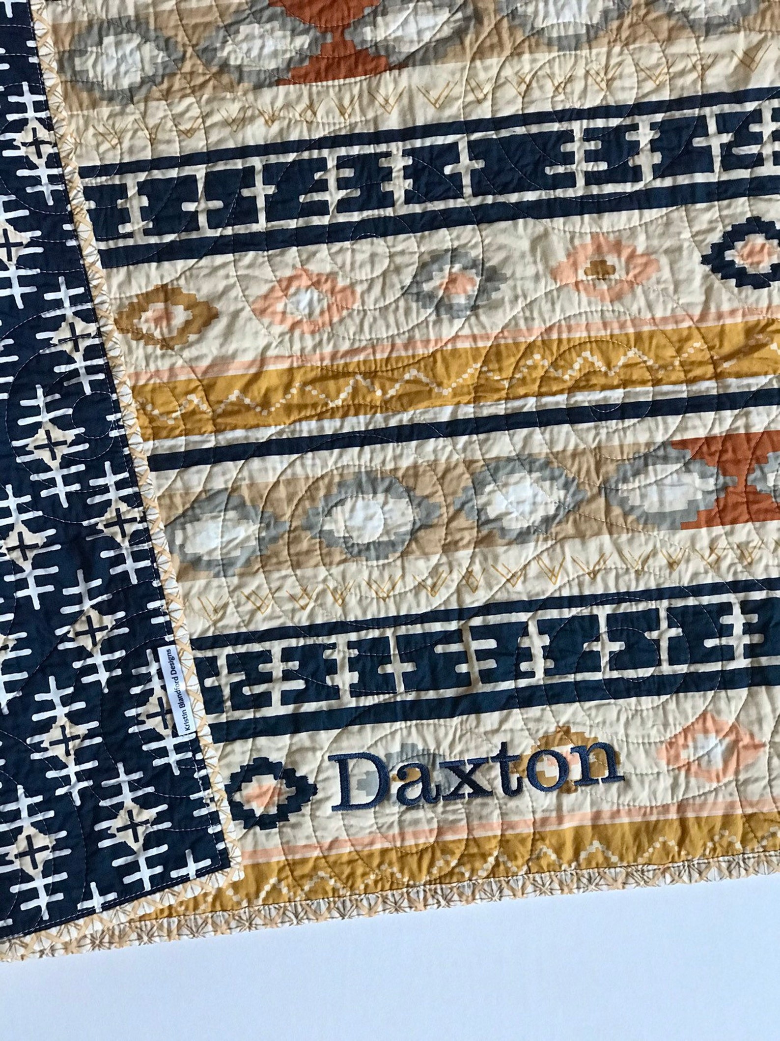 LAST ONE Aztec Baby Boy Tribal Nursery Baby Quilt Crib Bedding | Etsy