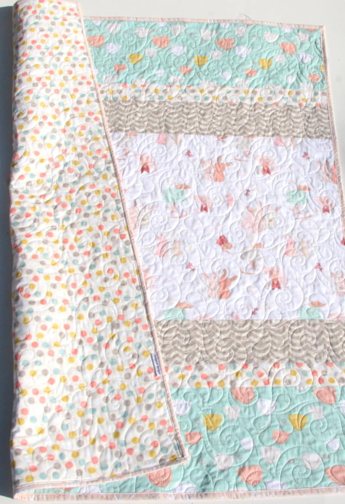 Rabbit Baby Bedding Bunny Baby Quilt Toddler Nursery Decor - Etsy Ireland