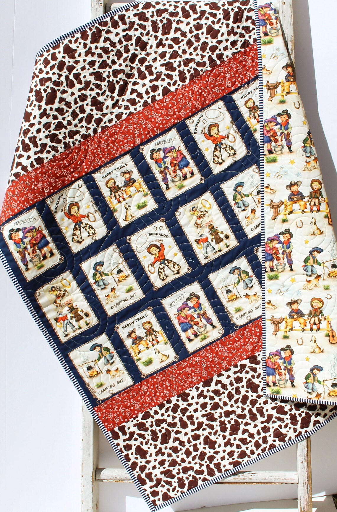 Ranch Rodeo Quilt Western Baby Blanket Homemade Personalized - Etsy