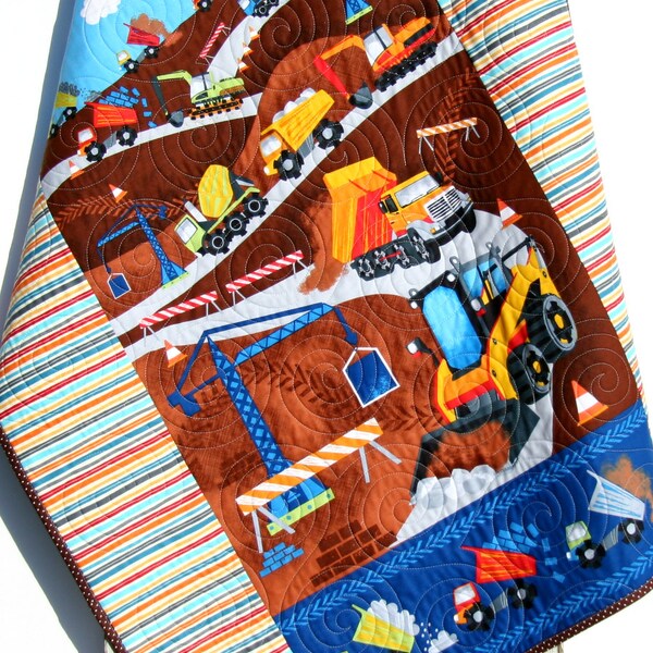 Construction Quilt - Etsy