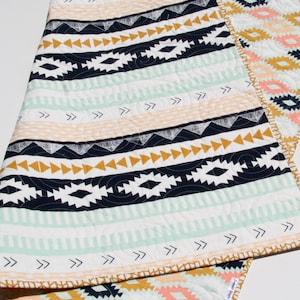 Aztec Crib Bedding, Arizona Baby Blanket, Southwest, Crib Quilt ...