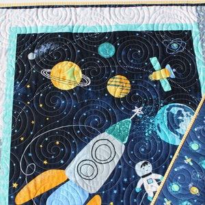 Space Quilt Spaceship Planets Crib Bedding Solar System - Etsy
