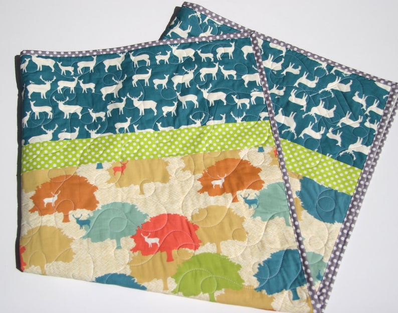 LAST ONE Baby Boy Deer Quilt Baby Deer Blanket Crib Quilt - Etsy