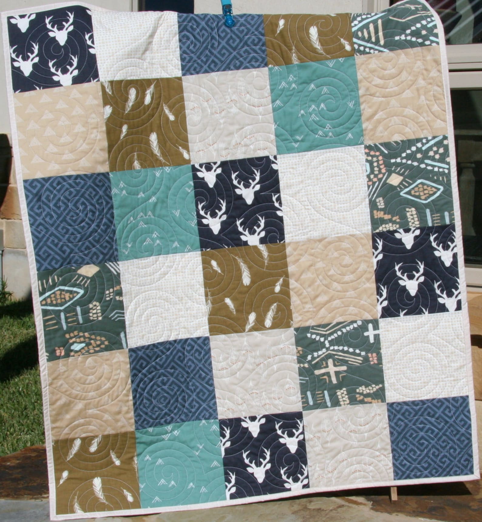 LAST ONES Rustic Baby Bedding Aztec Baby Quilt Tribal Nursery - Etsy