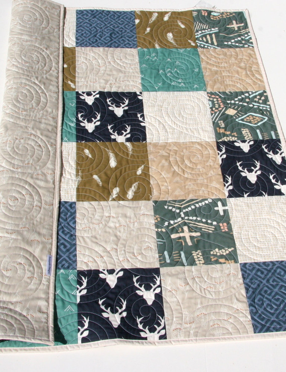 LAST ONES Rustic Baby Bedding Aztec Baby Quilt Tribal Nursery - Etsy