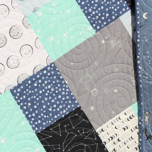 Space Baby Quilts for Sale, Handmade Personalized Gifts, Boy Nursery ...