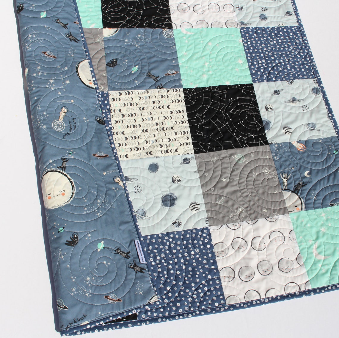Space Nursery Quilt Bedding Baby Boy Blanket Gift Ideas - Etsy
