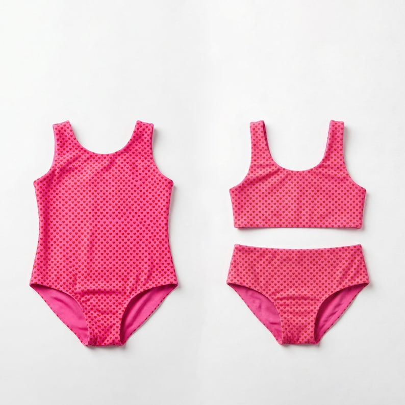 Swimsuit Pattern for Girls Bikini Sewing Pattern for Children, Swimwear ...