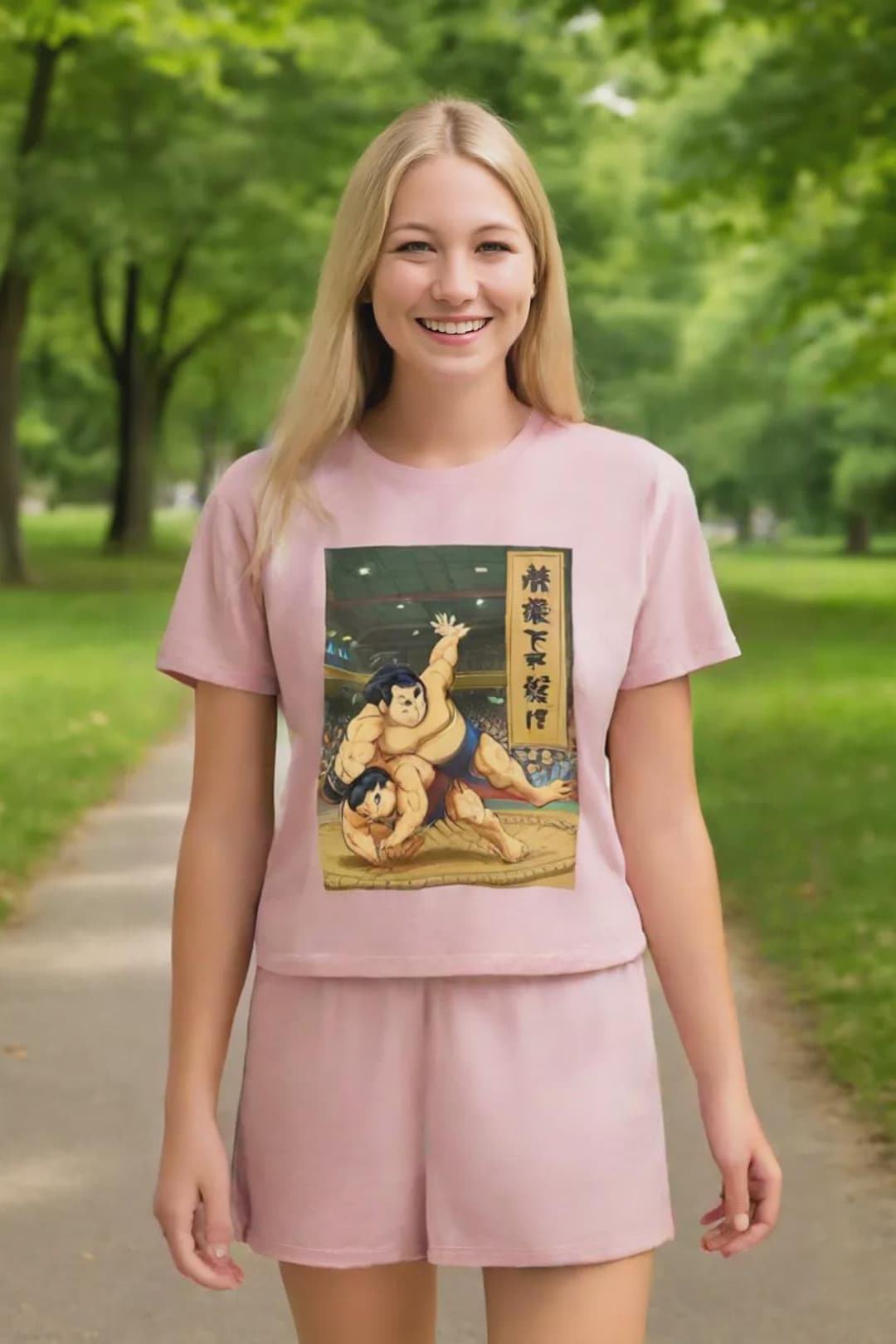 Anime Sumo Underarm Throw Tshirt, Vintage Wrestling Art Unisex Tee ...